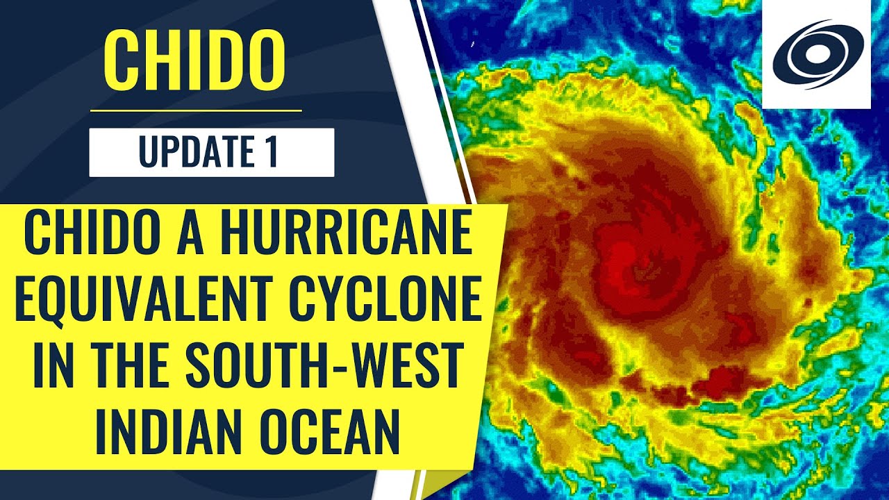 Chido Now a Category 1 Cyclone in the South-West Indian Ocean - YouTube