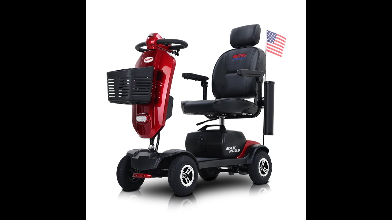 MetroMobility USA Max Plus 4 Wheels Outdoor Compact Mobility Scooter ...