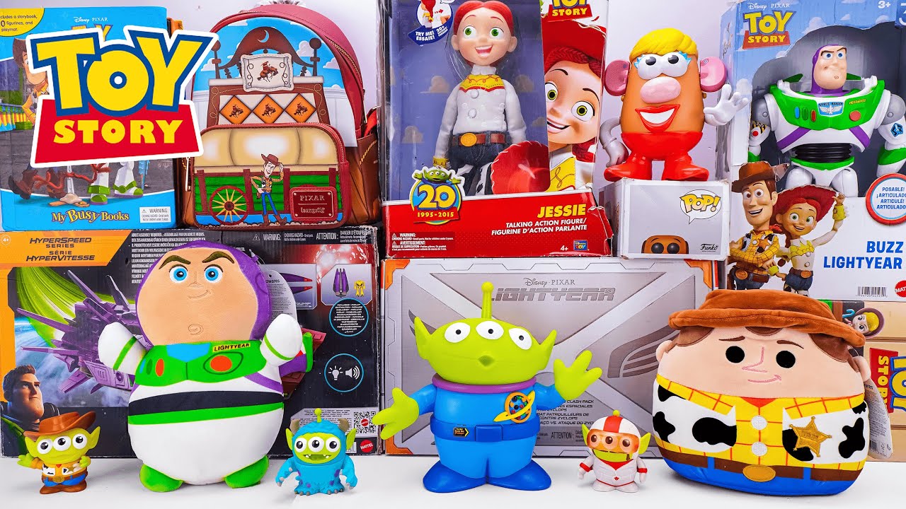 Pixar Toy Story ASMR Unboxing | Woody, Buzz Lightyear Figures ...
