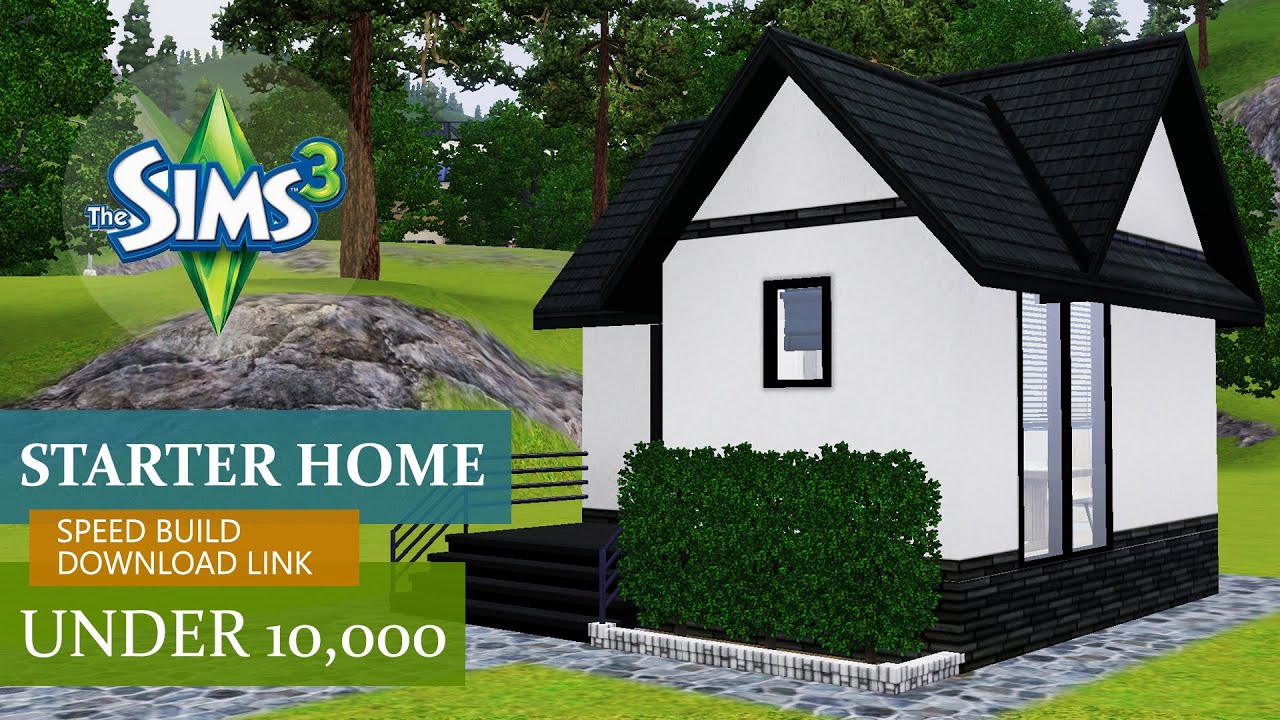 Starter home || The Sims 3: Speed Build || BASE GAME ONLY - YouTube