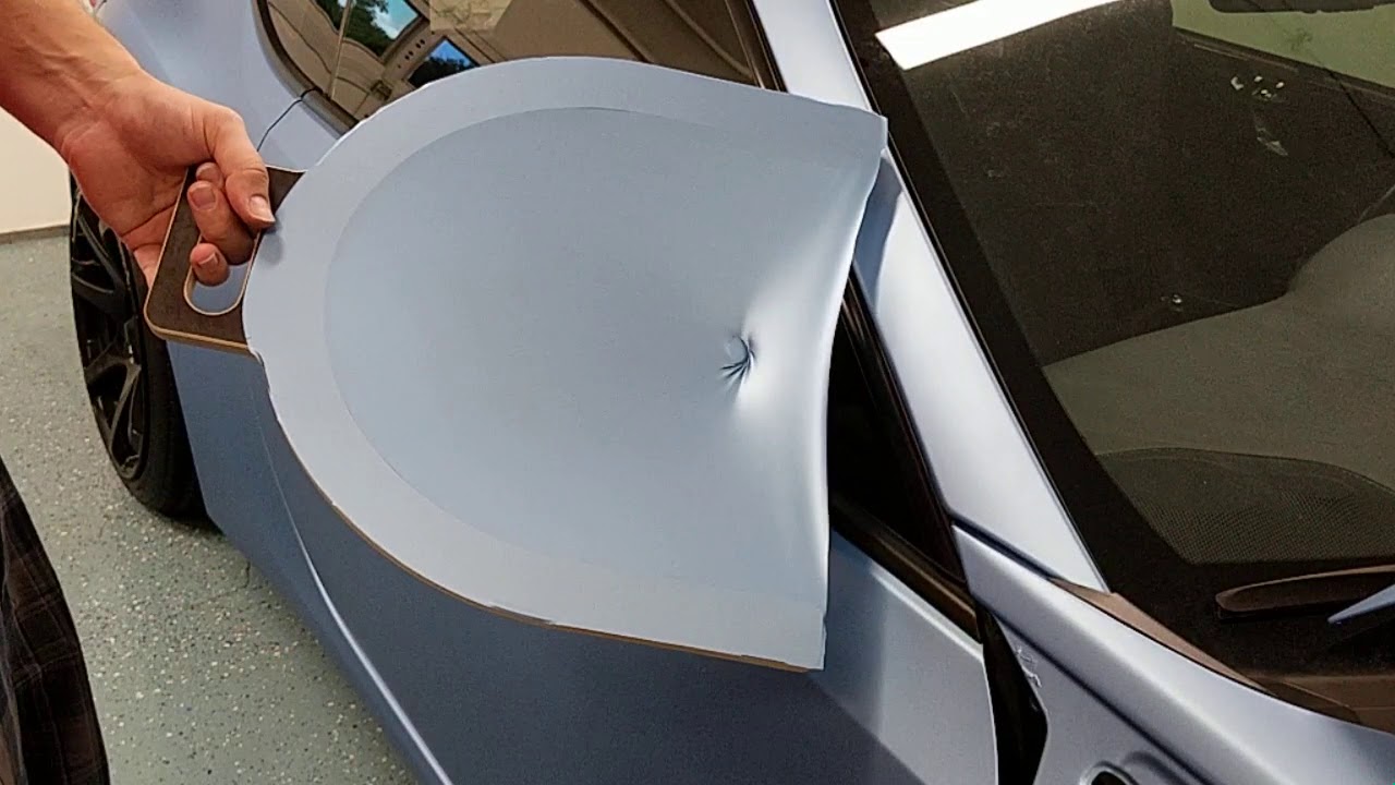 Yellotools Wrap-u-ezee tool with Avery Frosty blue matte metallic, first time using. - YouTube