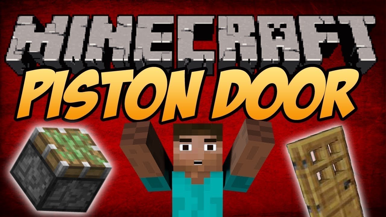 Minecraft-RedStone Door Tutorial - YouTube