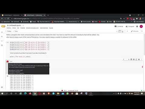 Using While in Python (Google colab) - YouTube
