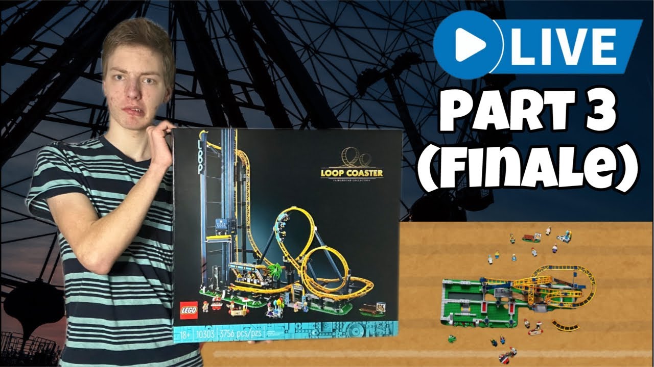Finishing the LEGO loop coaster LIVE. - YouTube