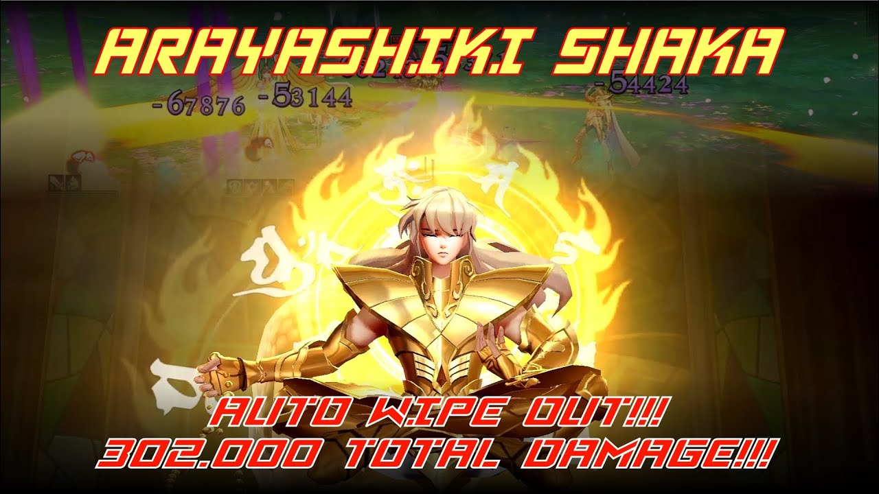 Saint Seiya Awakening - Arayashiki Shaka Stack 6 Auto Wipe Out Cok ...