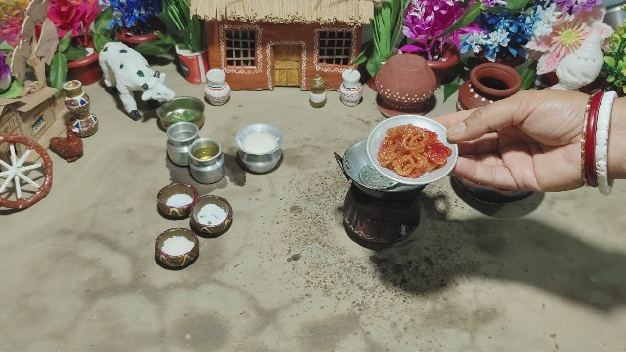 Jilapi Recipe 😁🥰. Mini Jilapi Recipe 😅.THE MINIATURE FOODS. - YouTube