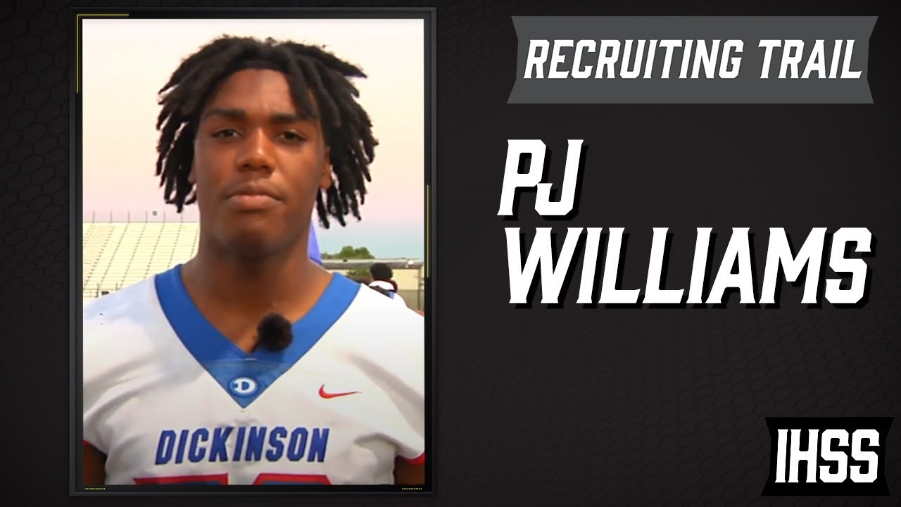 The Recruiting Trail: PJ Williams Dickinson Offensive Tackle #IHSS # ...
