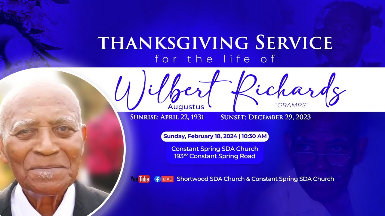 Thanksgiving Service for the Life of Wilbert Richards | Sunday Feb 18 ...