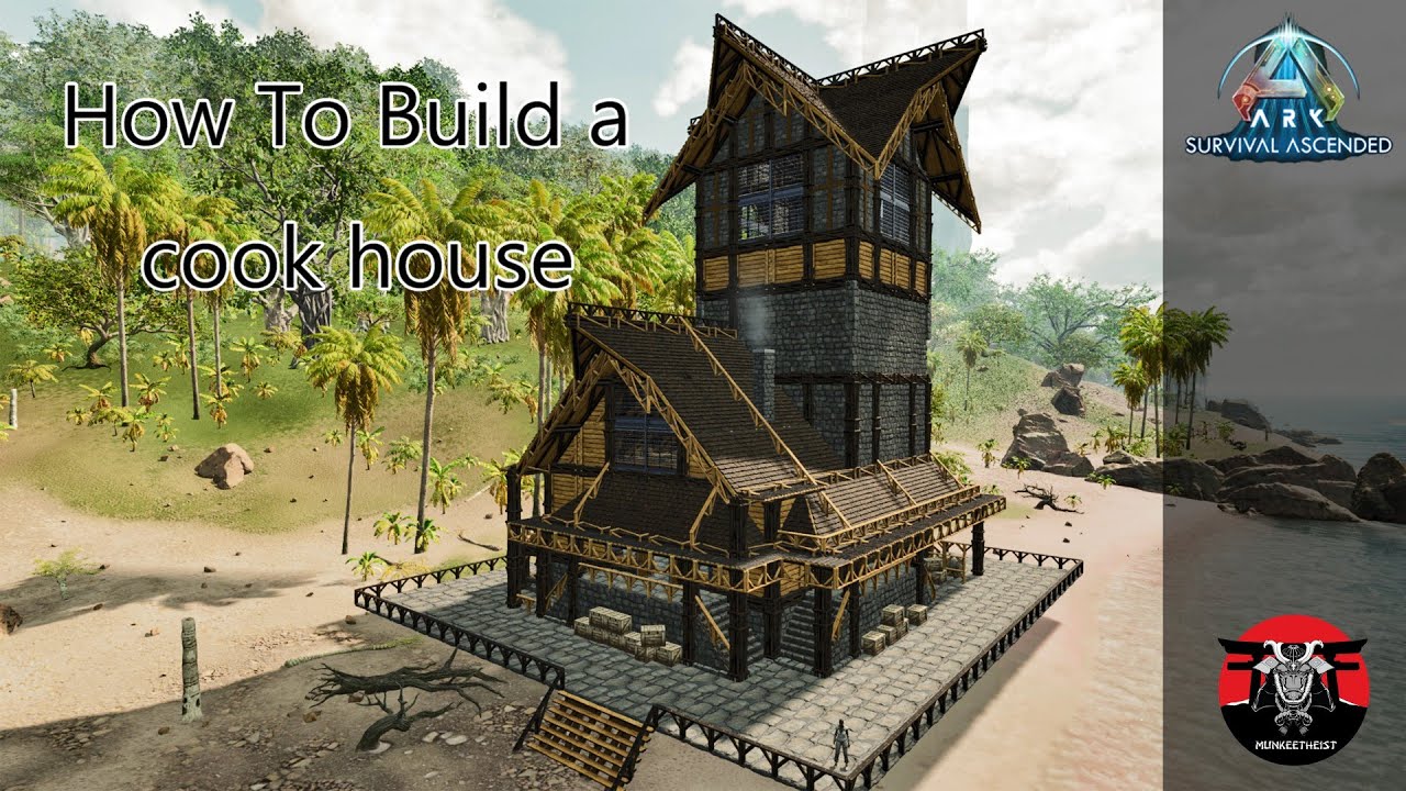 How To Build An Awesome Cook House | ARK Survival Ascended - YouTube