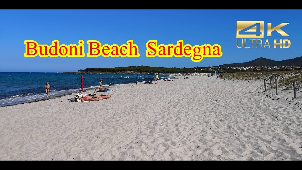 Budoni Beach Sardegna Italy " Walking Tour in 4K - YouTube