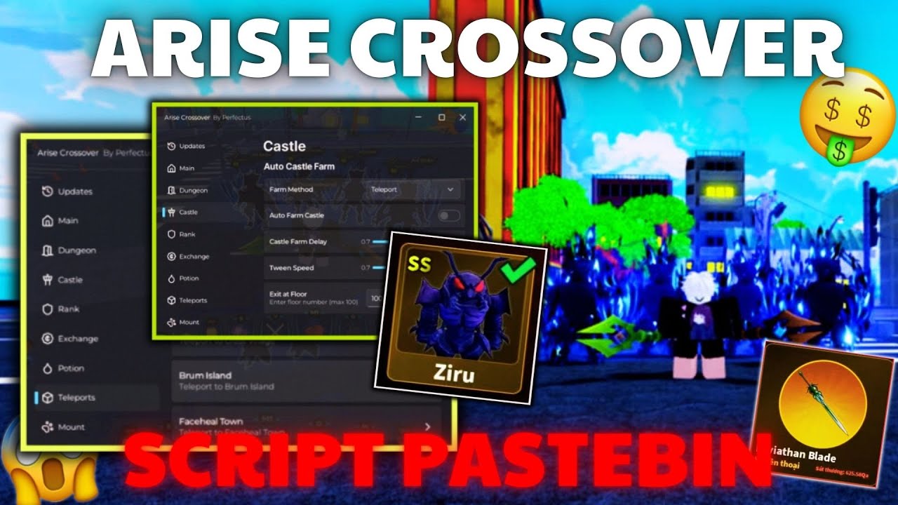 ARISE CROSSOVER SCRIPT/ HACK | AUTO CASTLES , AUTO DUNGEON *NO KEY* - YouTube
