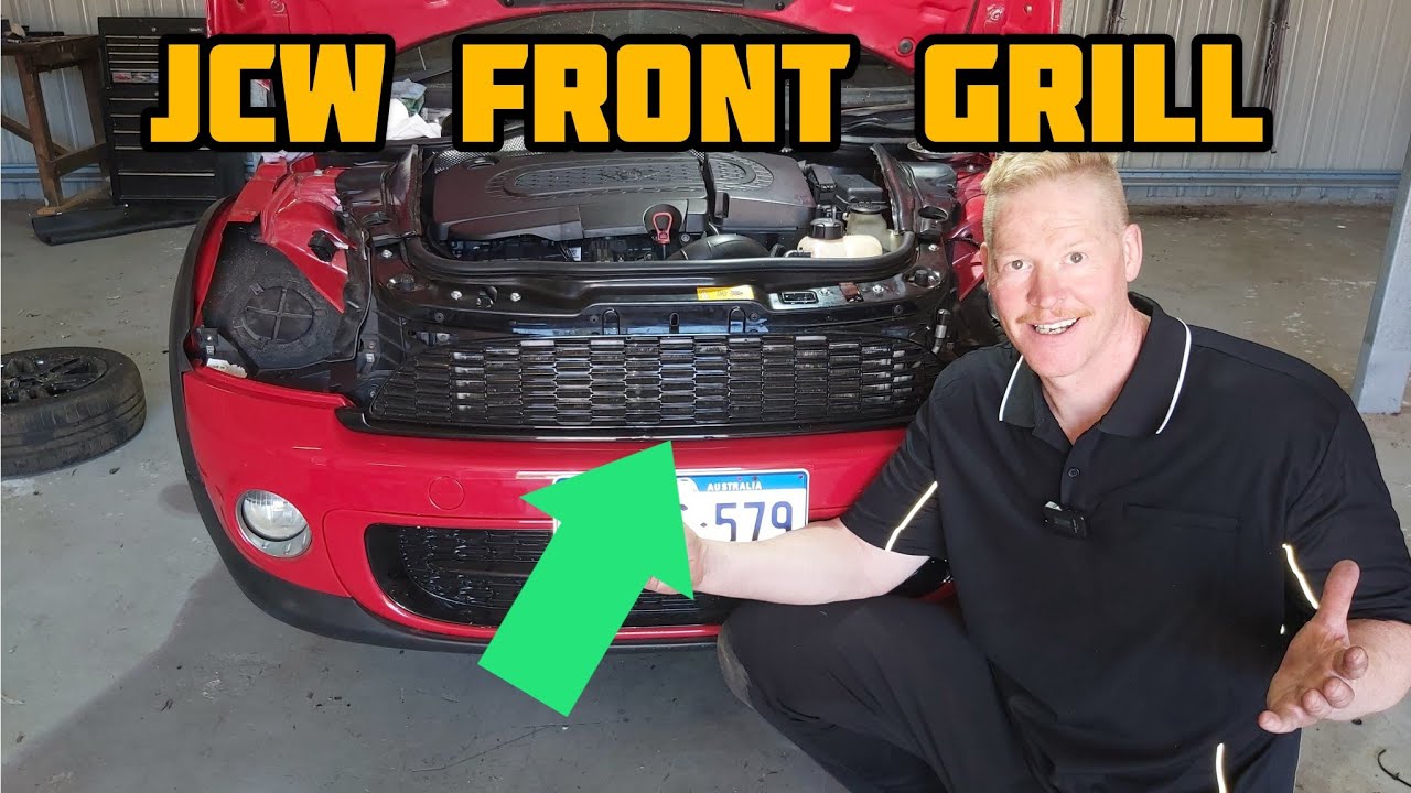 How to install Slam panel and front JCW grill - BMW MINI COOPER - YouTube
