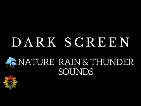 Karanlık Ekran – Uyku ve Rahatlama İçin Yoğun Yağmur ve Gök Gürültüsü Sesleri