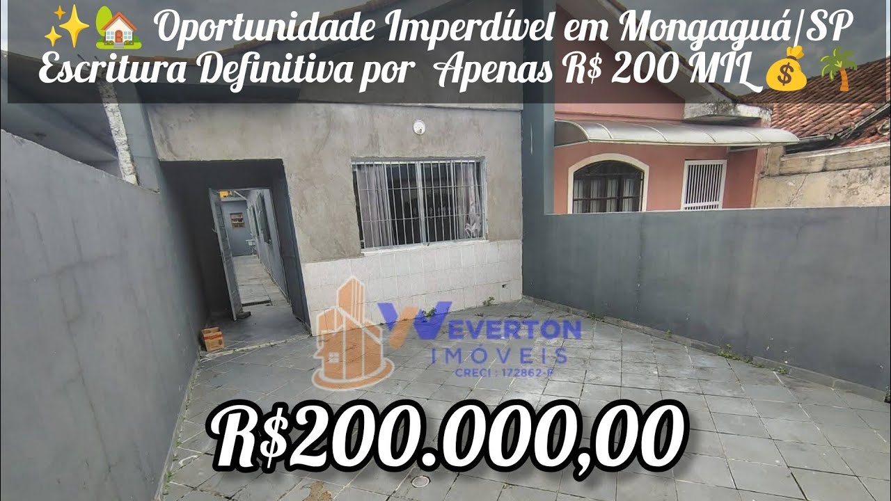 🏡 OPORTUNIDADE IMPERDÍVEL EM MONGAGUÁ! ESCRITURA DEFINITIVA POR APENAS ...