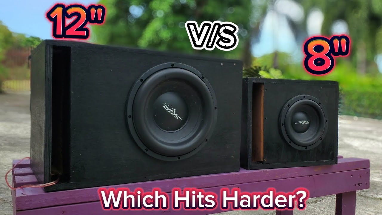 Which Subwoofer Hits Harder? 8" vs 12" Subwoofer Properly Tested - YouTube
