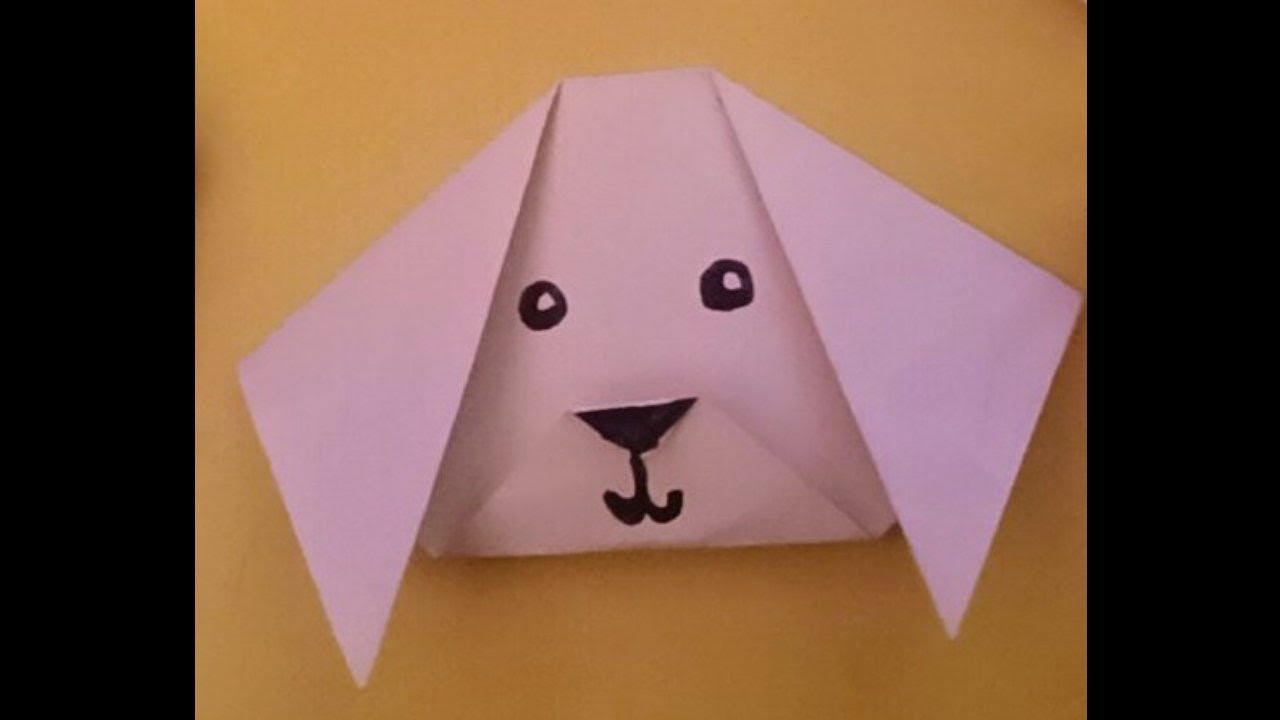 zvířata z papíru/origami pes/origami pro dětí/pes z papíru-super ...