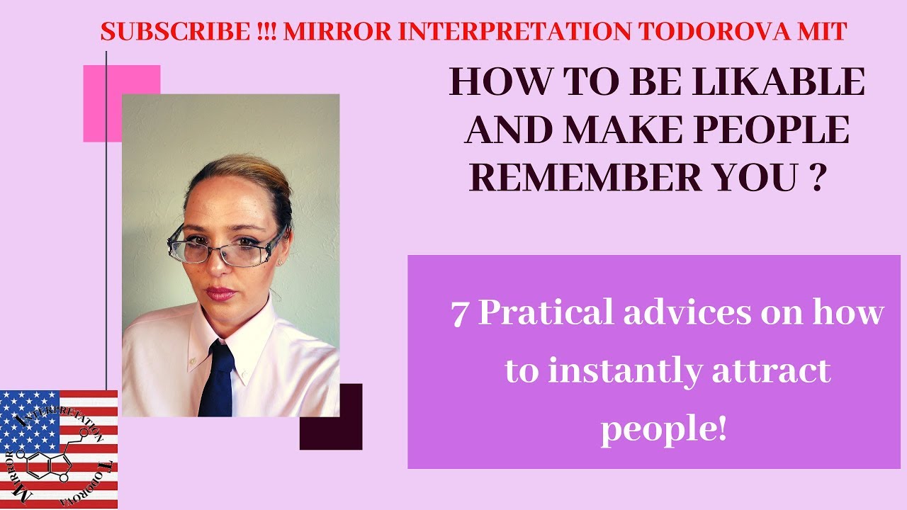 How to Be likable and make people remember you? - YouTube