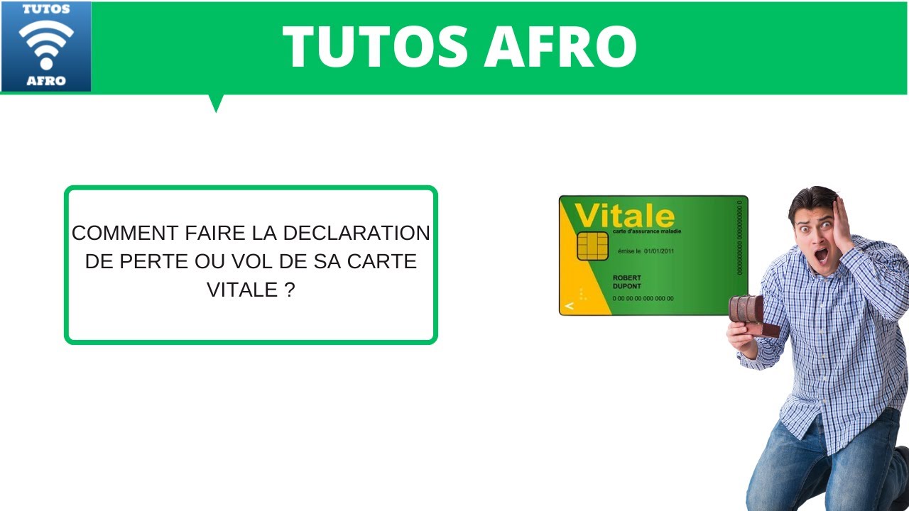 COMMENT FAIRE LA DECLARATION DE PERTE OU VOL DE SA CARTE VITALE ? - YouTube