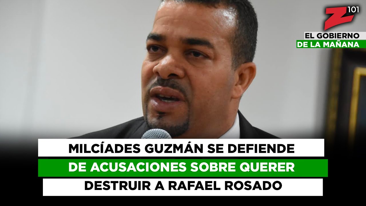 Milcíades Guzmán se defiende de acusaciones sobre querer destruir a Rafael Rosado - YouTube