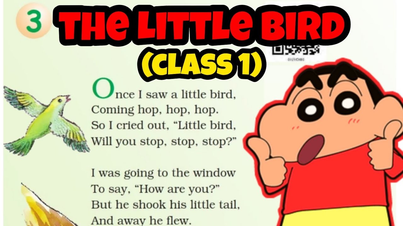 Ch-3 | The Little Bird poem | Class 1 Raindrops - YouTube