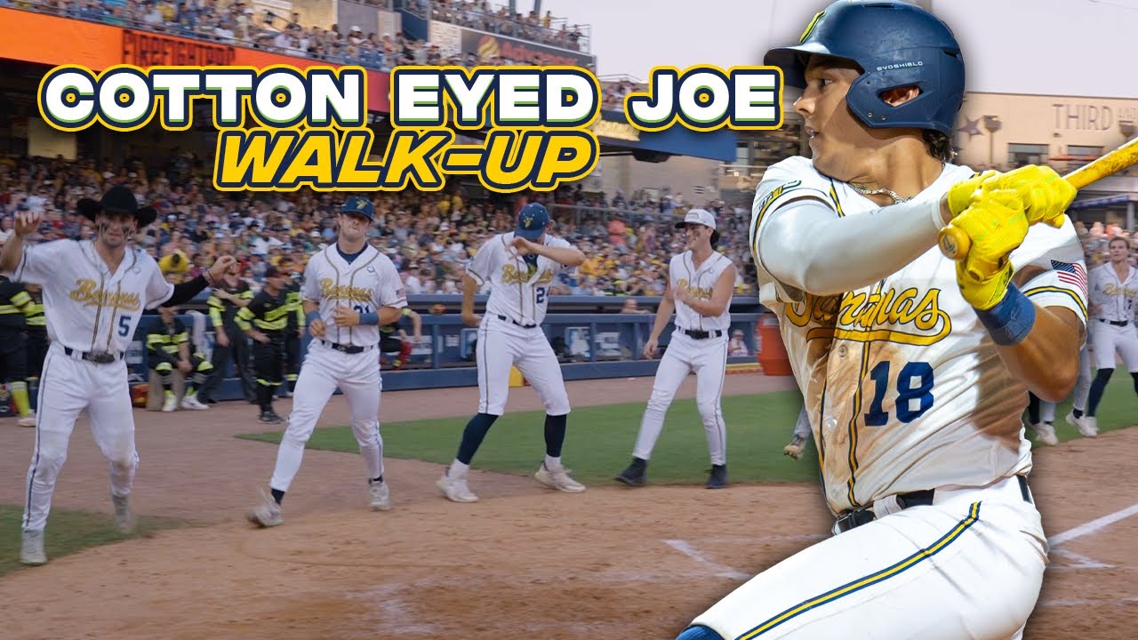 Full Team "Cotton Eye joe" Batter Walk-Up | The Savannah Bananas - YouTube
