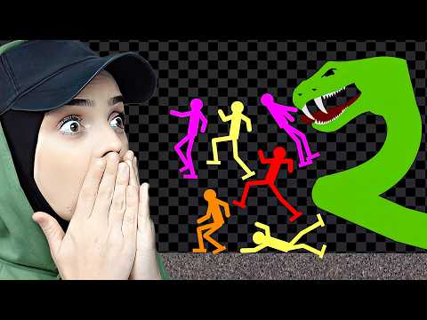DEV YILAN MÜCADELESİNDE HANGİ ÇÖP ADAM HAYATTA KALACAK! 😱🐍
