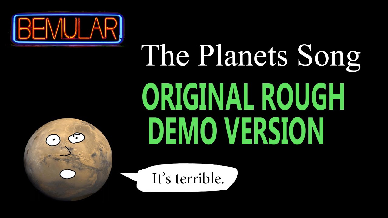 Bemular - The Planets Song (original rough demo from 2003!) - YouTube