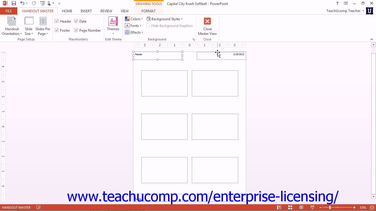 Microsoft Office PowerPoint Tutorial 2013 Using Presentation Masters 14 ...