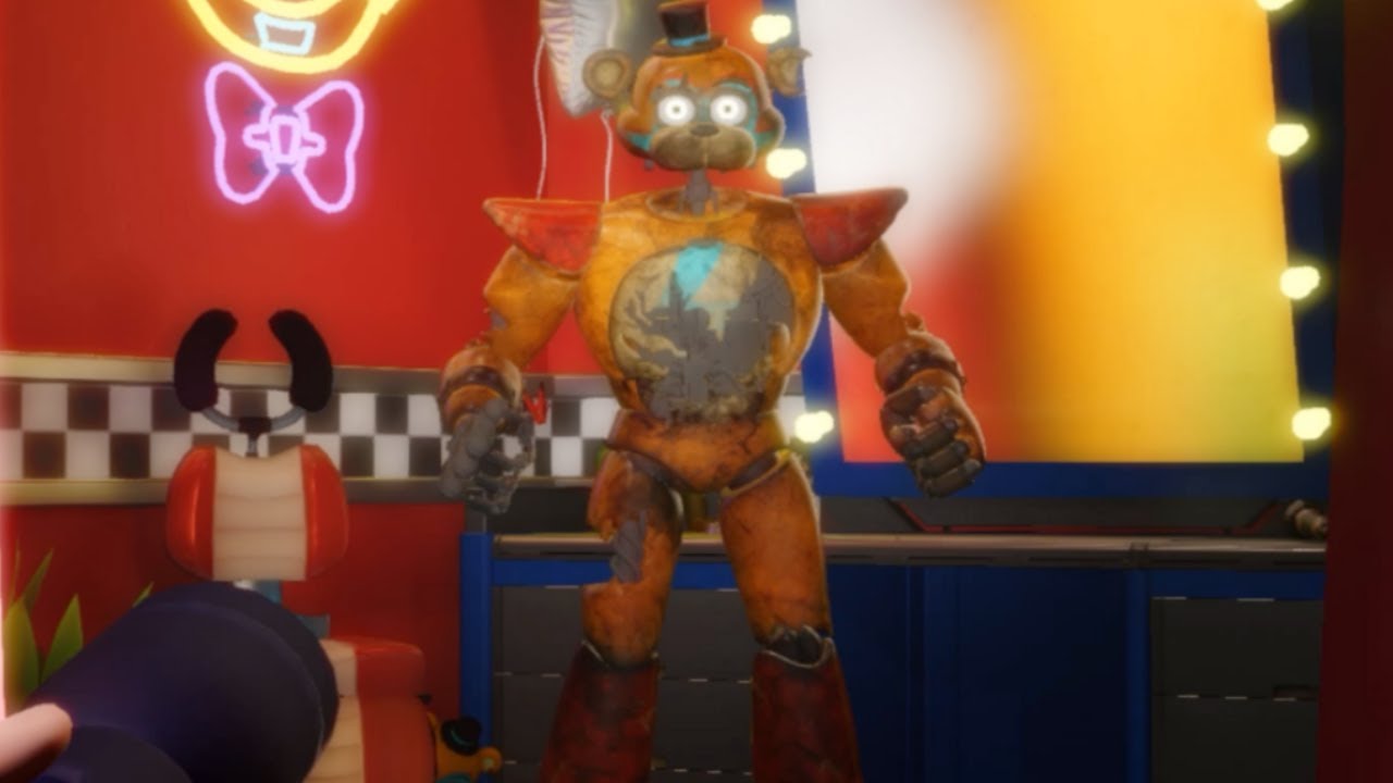 Shattered Freddy in FNaF Security Breach - YouTube