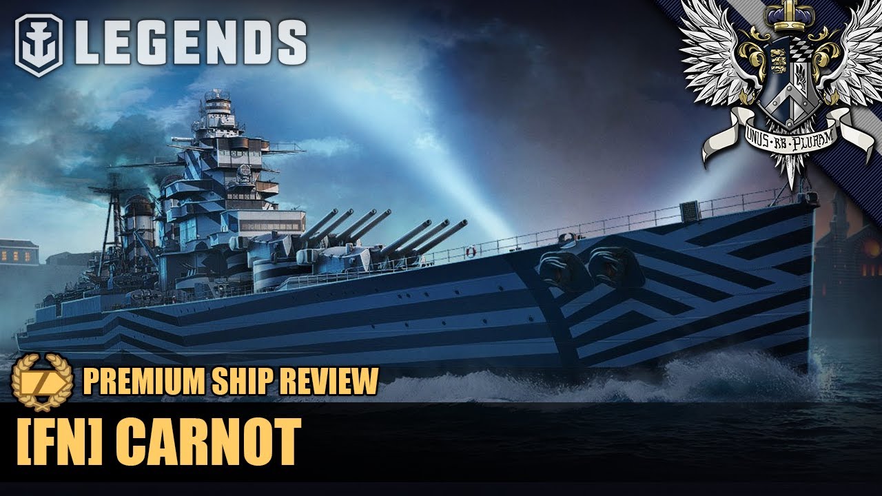 WoWS: Legends - Carnot - Premium Ship Review - YouTube