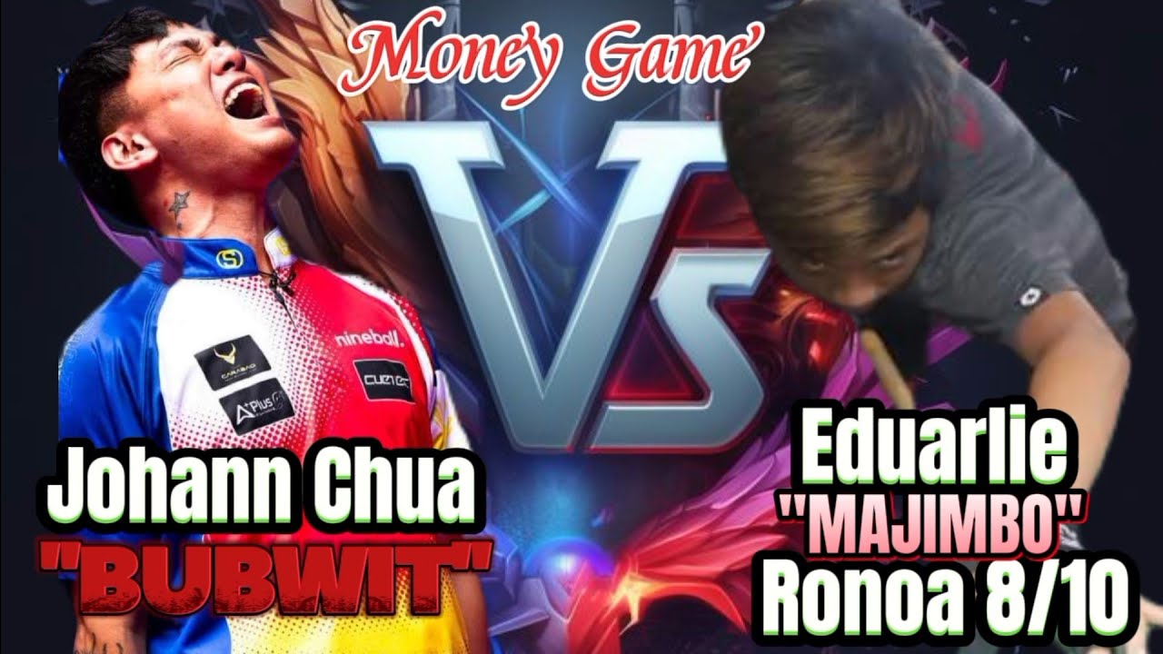 Johann "BUBWIT" Chua 🆚 Eduarlie "MAJIMBO" Ronoa 8/10 🎱 10 balls 🎱 Race ...