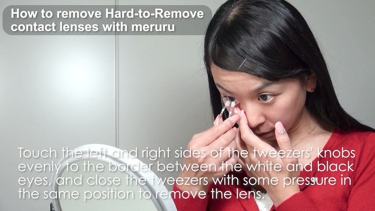 How to remove Hard-to-Remove contact lenses with meruru - YouTube