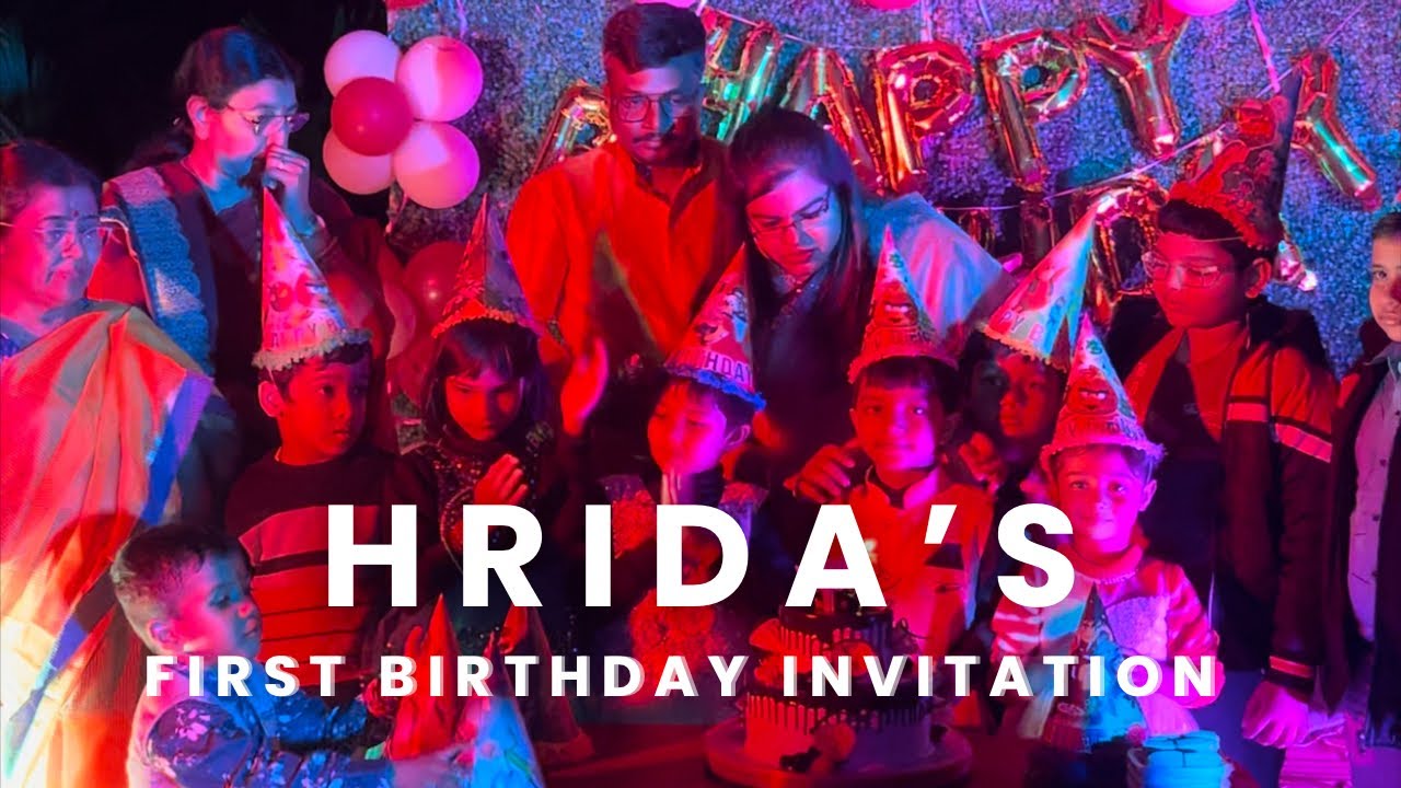 Hrida’s 1st Invitation|| Jagrit’s 5th Birthday || Birthday Vlog|| Fun ...