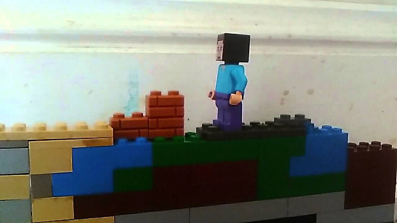 Lego Minecraft 2D series episode 1 - YouTube