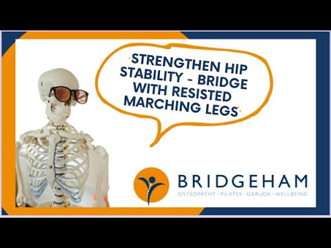Strengthen Hip Stability - Bridge With Resisted Marching Legs - YouTube