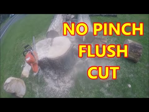 Flush Cutting Stumps With No Pinching - YouTube