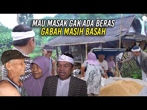 SUASANA PAGI DI SAUNG AKI NINI - MAU MASAK GAK ADA BERAS - GABAH PUN BASAH KARENA HUJAN