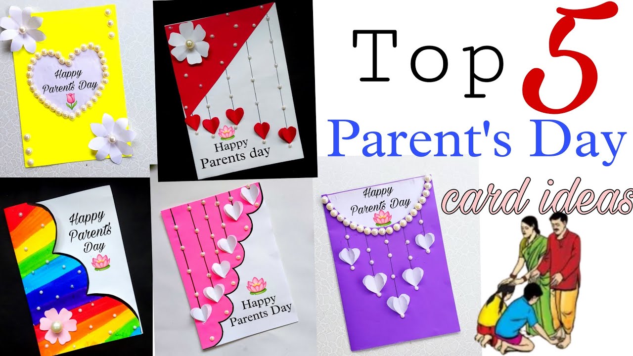 5 Diy easy parents day card/parents day card making competition/parents ...