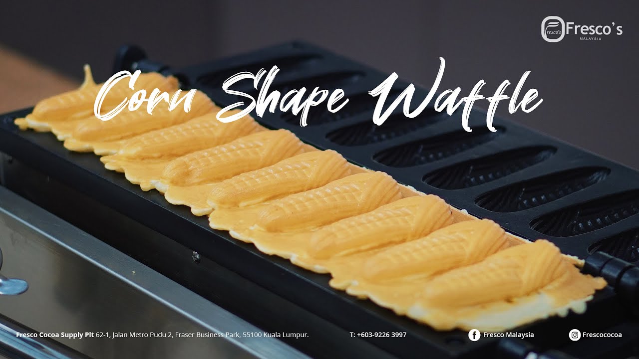 Corn Shape Waffle Machine Malaysia - YouTube
