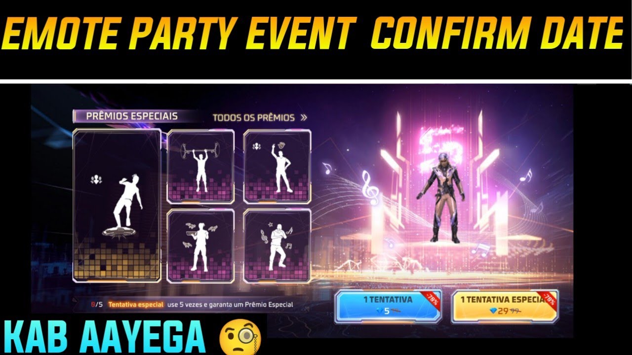 EMOTE PARTY EVENT CONFIRM DATE | EMOTE PARTY CONFIRM DATE || CONFIRM ...