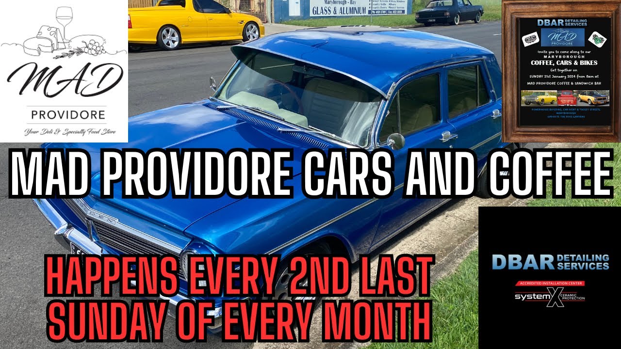Cars and coffee The MAD Providore Maryborough january - YouTube