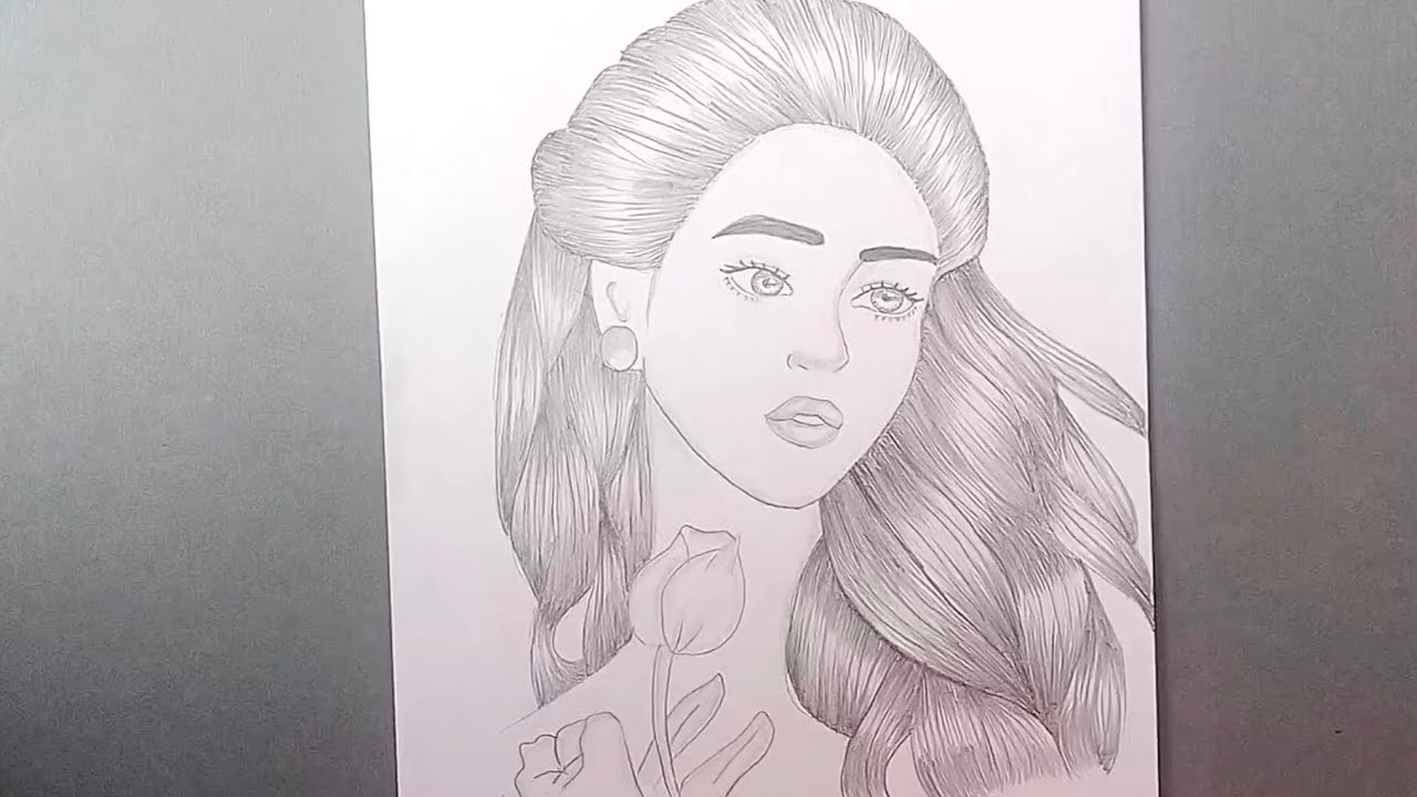 How to draw a Beautiful girl step by stp/ #drawing #drawingforbeginners ...