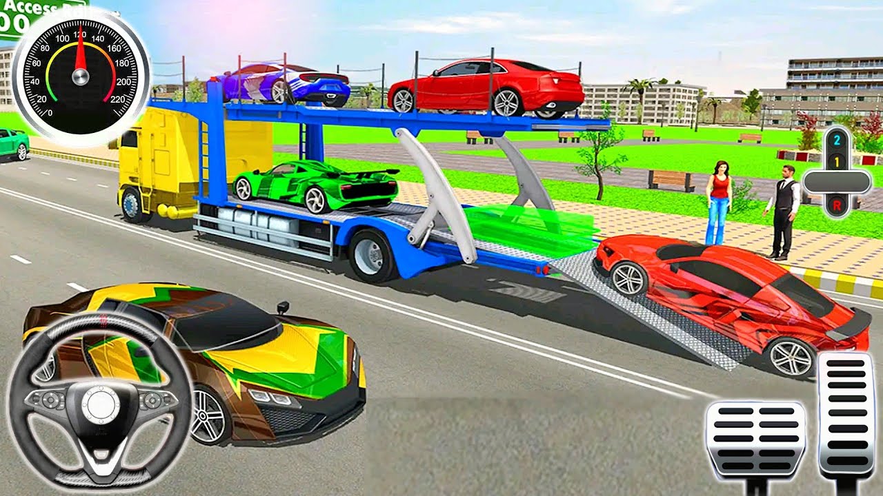 Car Transporter Trailer Truck /Car Transporter Truck Trailer Simulator ...