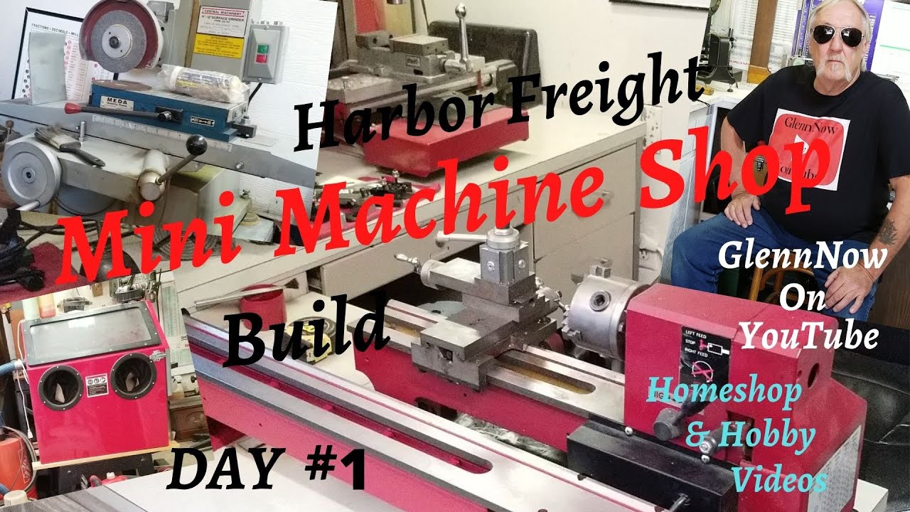 Harbor Freight, Mini Machine Shop Build, DAY 1 - YouTube