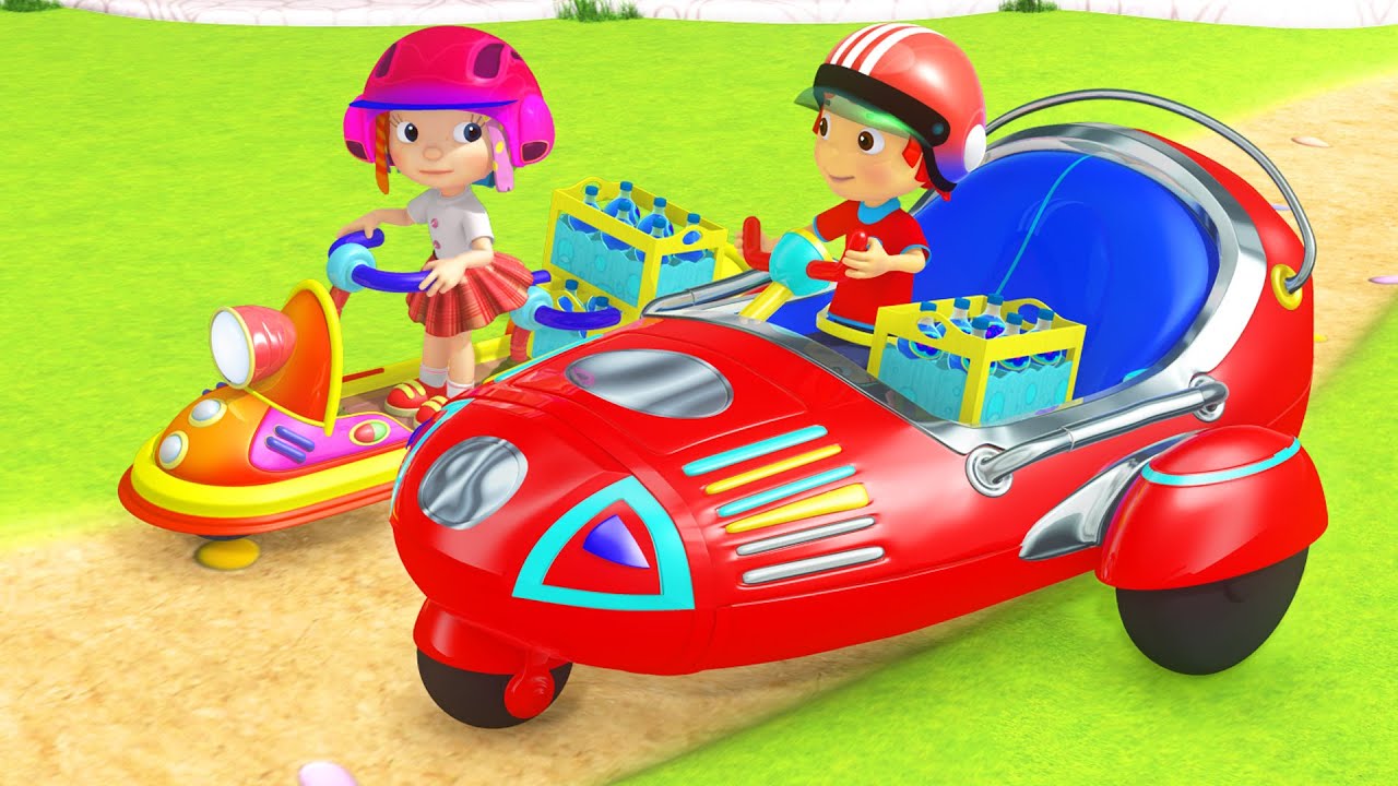 BEST FUNNY CARTOONS FOR KIDS - Exciting Mud Rescue 🏎💦💦 ...