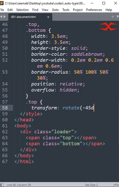 Hourglass Html Css Youtube