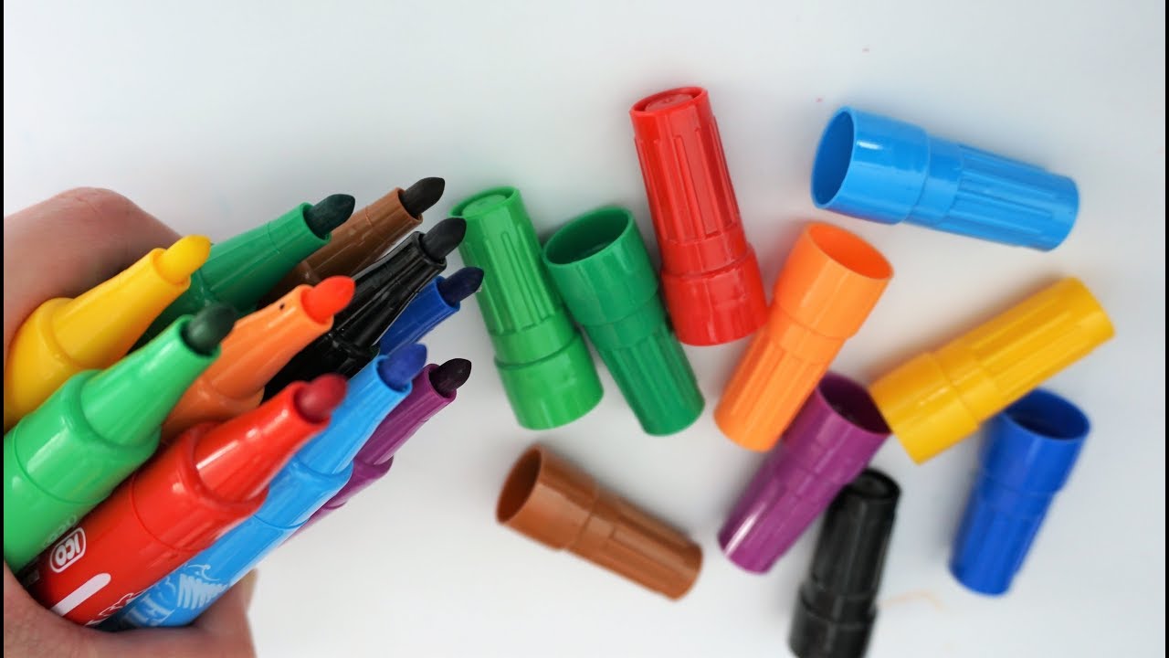Learn Colors Song with Pen Finger family for Kids Children - YouTube