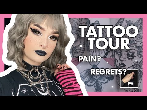 FULL TATTOO TOUR 2022 | Artists, pain, meanings, regrets?! | Kit ...