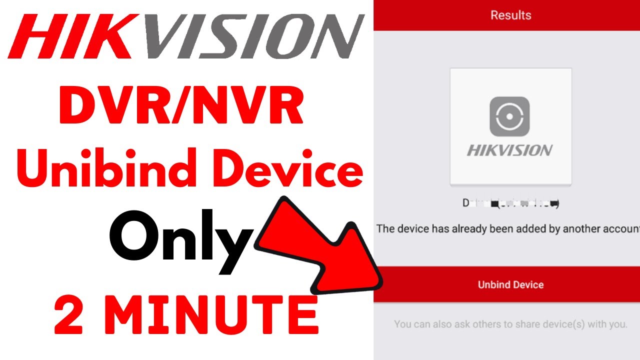 How To unbind device Hikvision DVR I কিভাবে Hikvision DVR ডিভাইস ...