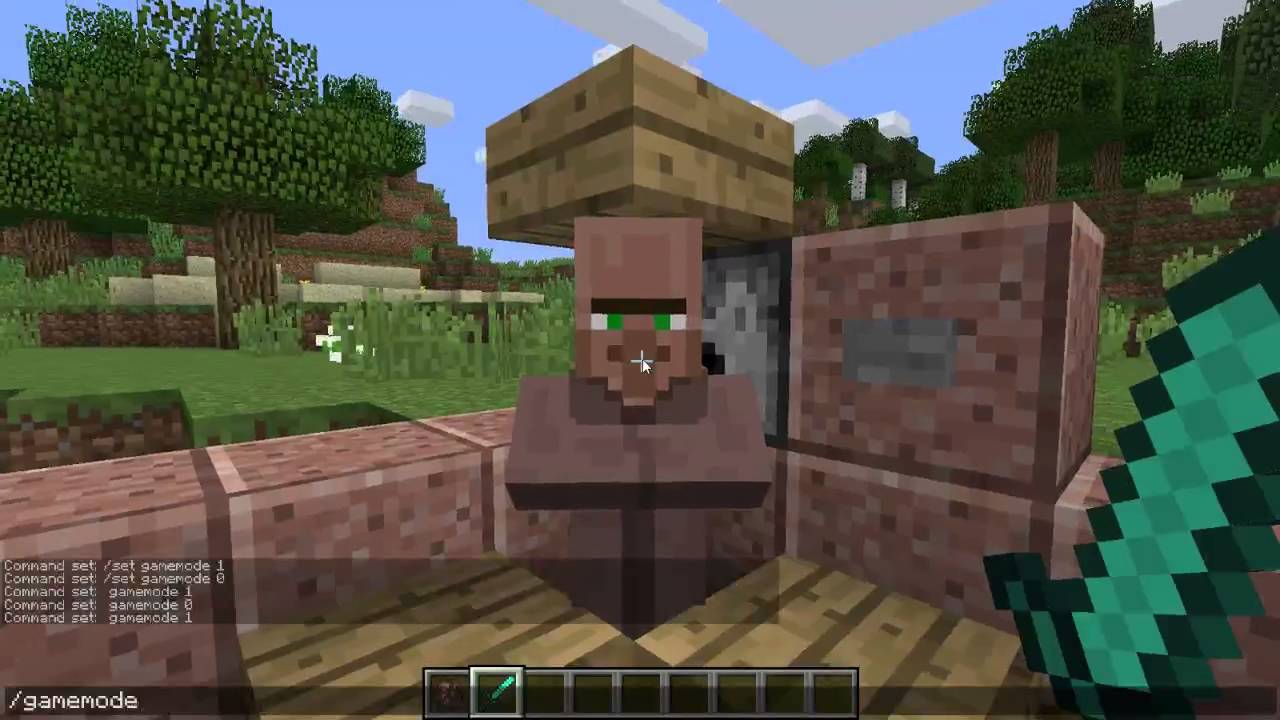 How to put armor on villagers in minecraft 1.9 - YouTube